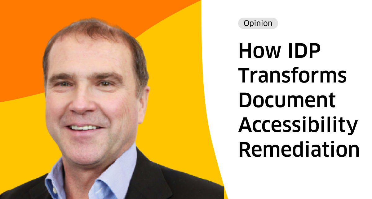 How IDP Transforms Document Accessibility Remediation